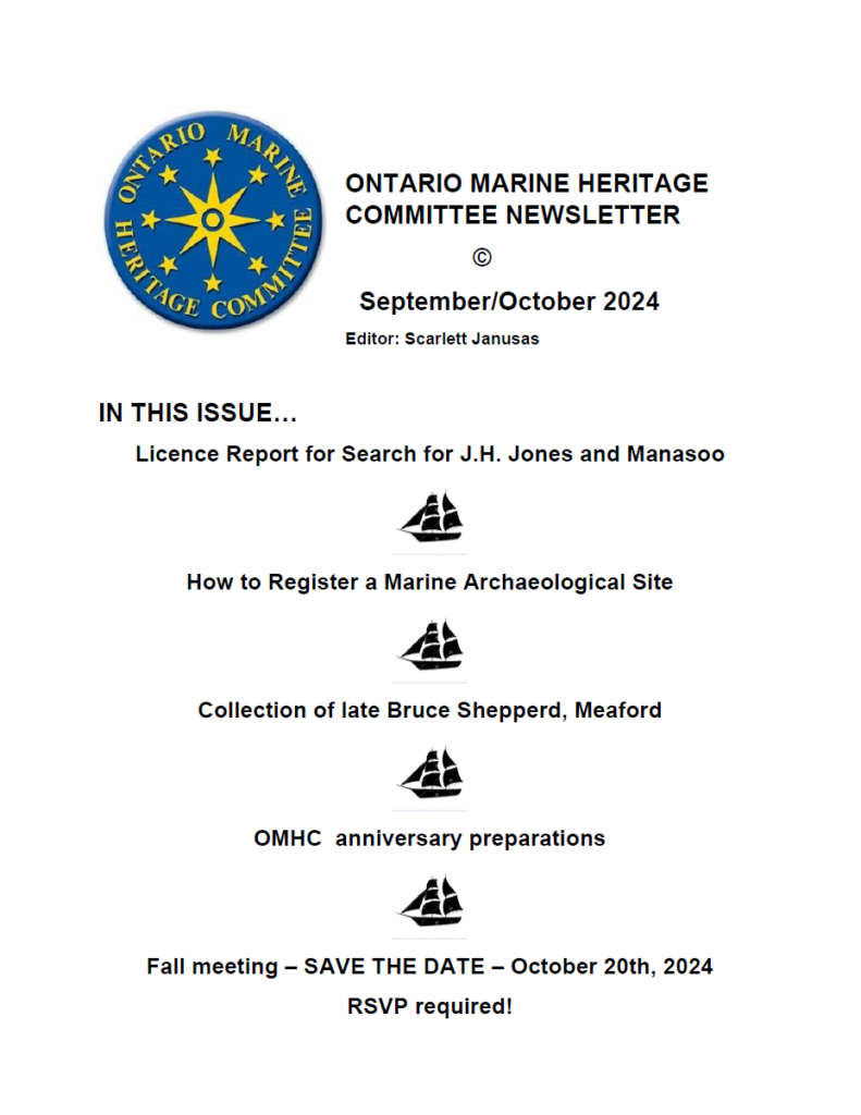 OMHC 2024 September & October Newsletter - Ontario Marine Heritage ...